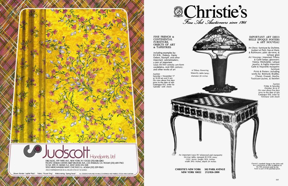 Christie's | Architectural Digest | OCTOBER 1979