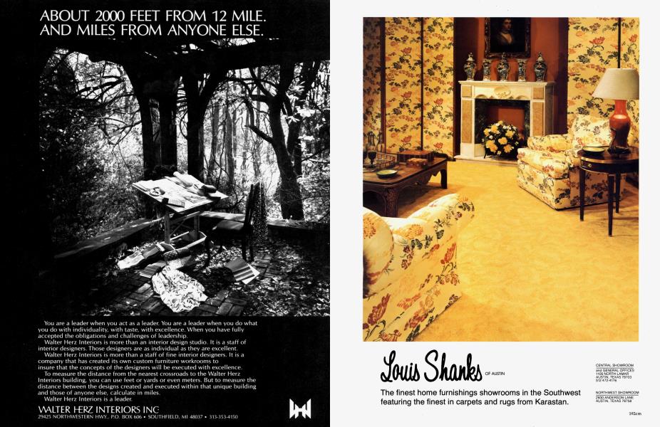 Louis Shanks OF AUSTIN | Architectural Digest | NOVEMBER 1979