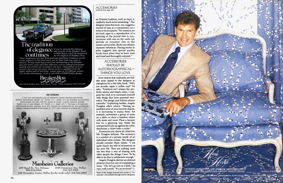 Manheim Galleries | Architectural Digest | NOVEMBER 1979