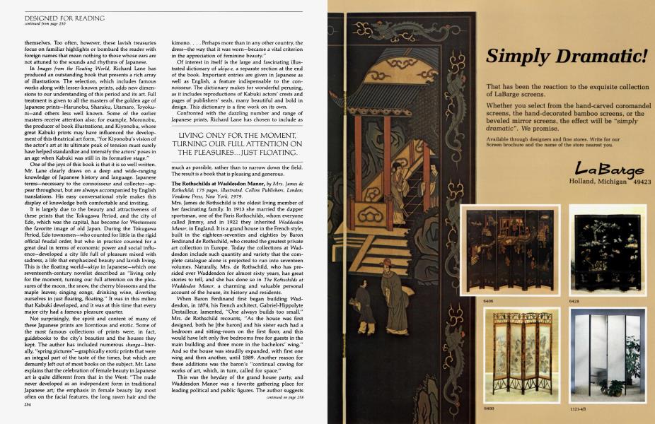 La Barge | Architectural Digest | NOVEMBER 1979