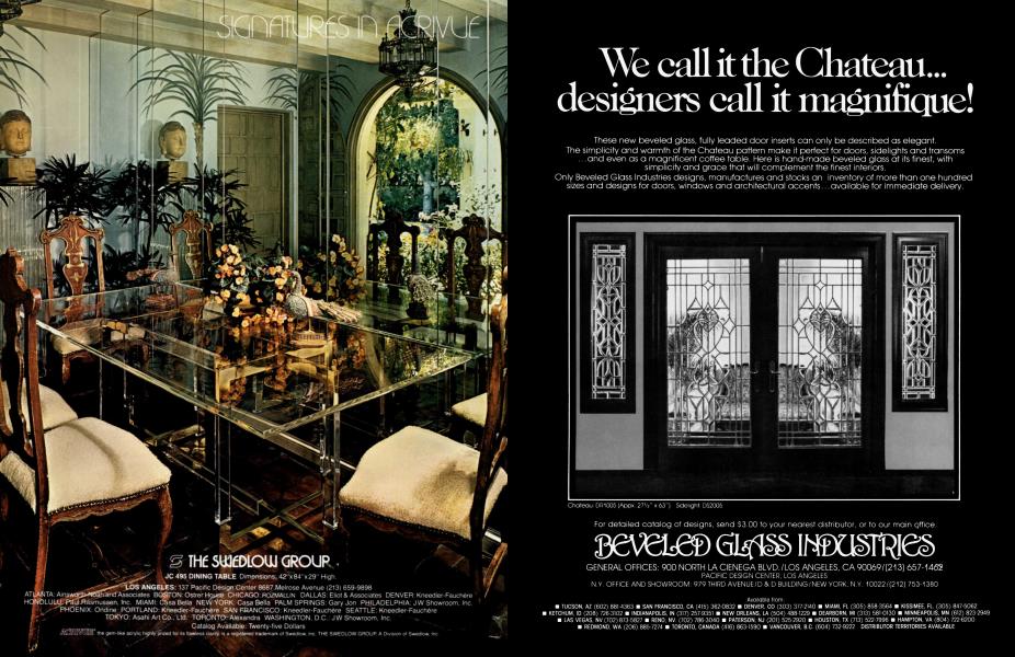 THE SWEDLOW GROUP | Architectural Digest | NOVEMBER 1979