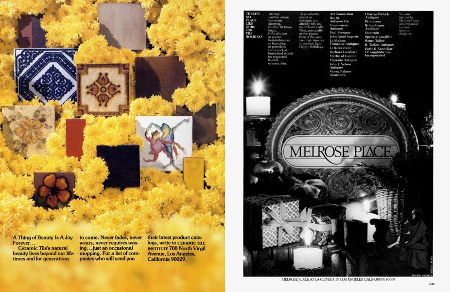 MELROSE PLACE | Architectural Digest | DECEMBER 1979