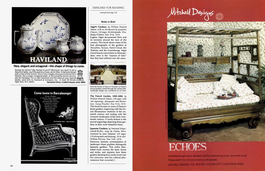 HAVILAND | Architectural Digest | APRIL 1980