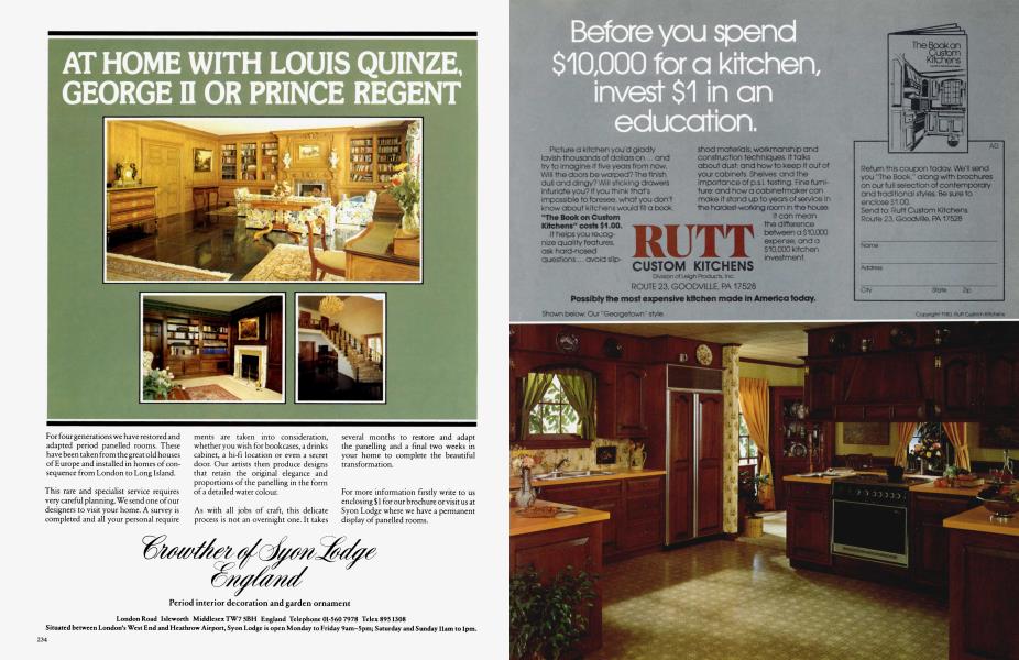 RUTT CUSTOM KITCHENS | Architectural Digest | MAY 1980