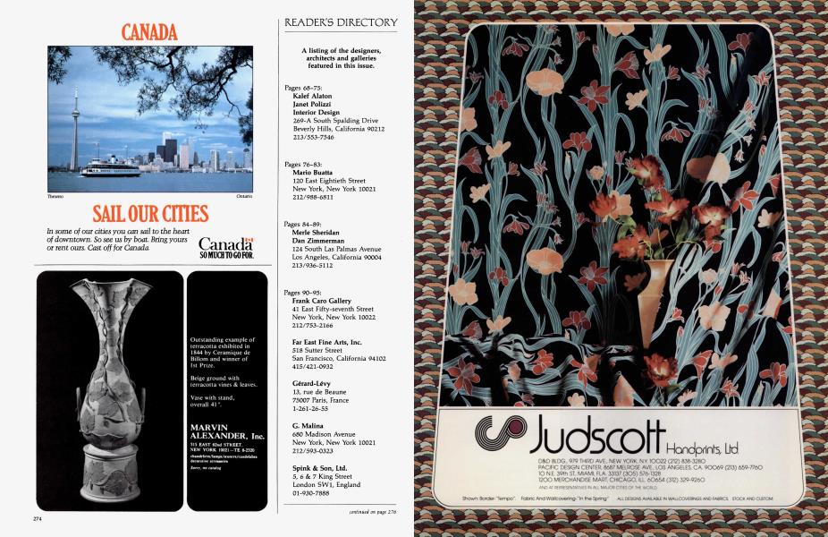 Canada | Architectural Digest | MAY 1980