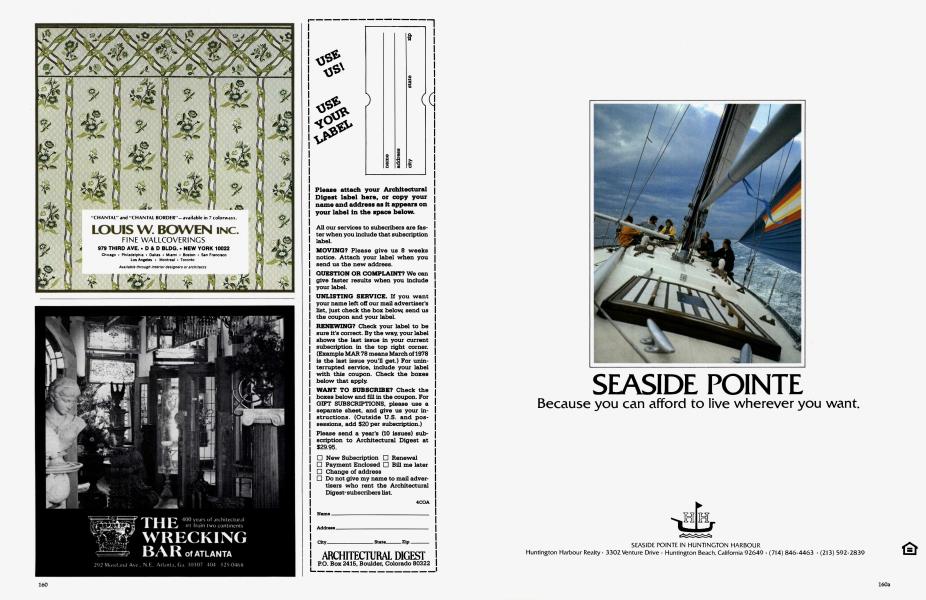 SEASIDE POINTE | Architectural Digest | JULY/AUGUST 1980