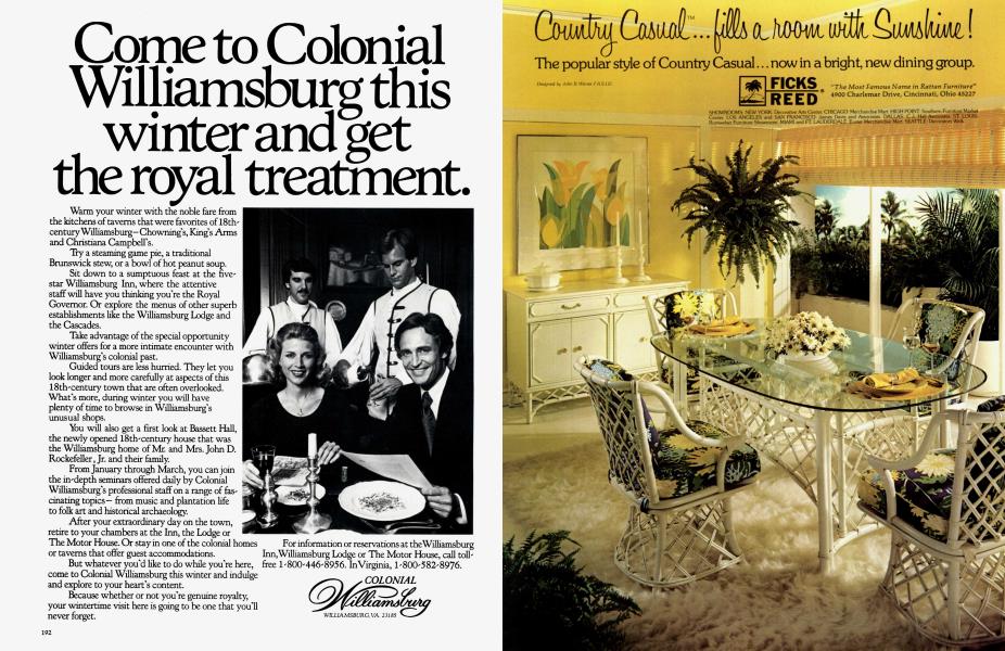 FICKS REED® | Architectural Digest | NOVEMBER 1980