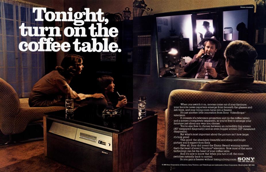 SONY® | Architectural Digest | NOVEMBER 1980