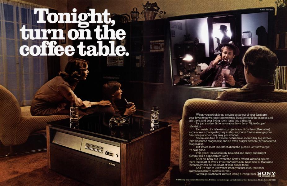 SONY® | Architectural Digest | DECEMBER 1980