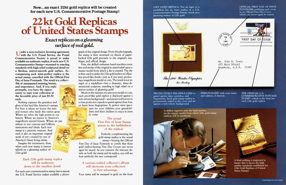 22 kt Gold Replicas of United States Stamps | Architectural Digest ...
