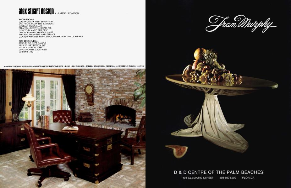 alex stuart design. | Architectural Digest | JANUARY 1981