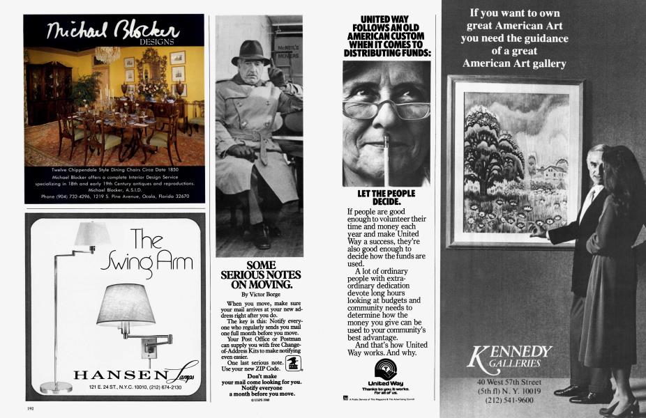 Michael Blocker DESIGNS | Architectural Digest | FEBRUARY 1981