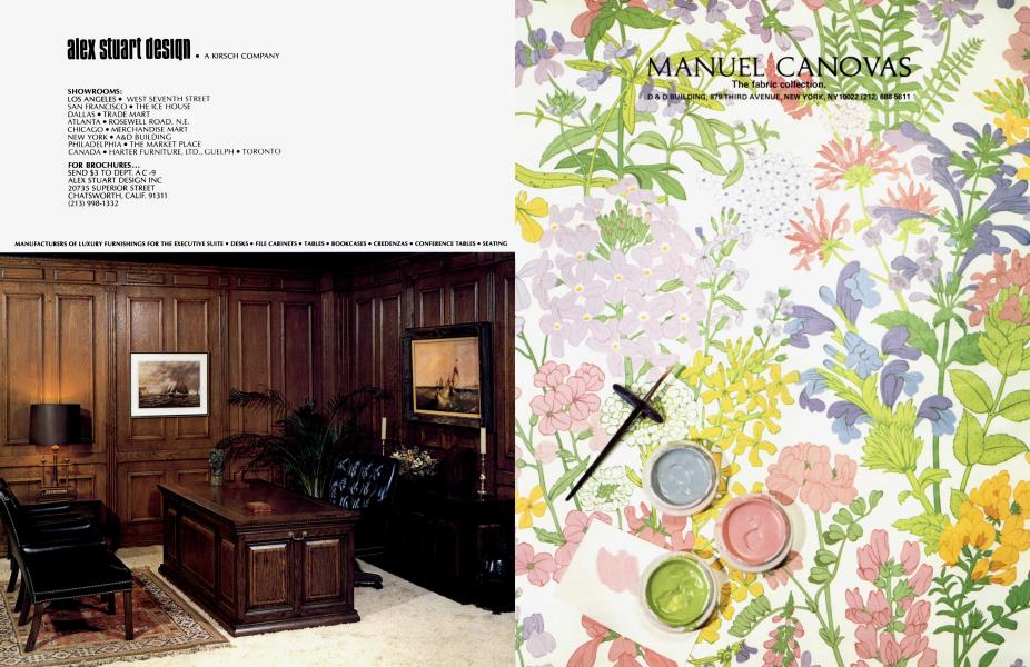 alex stuart design | Architectural Digest | FEBRUARY 1981