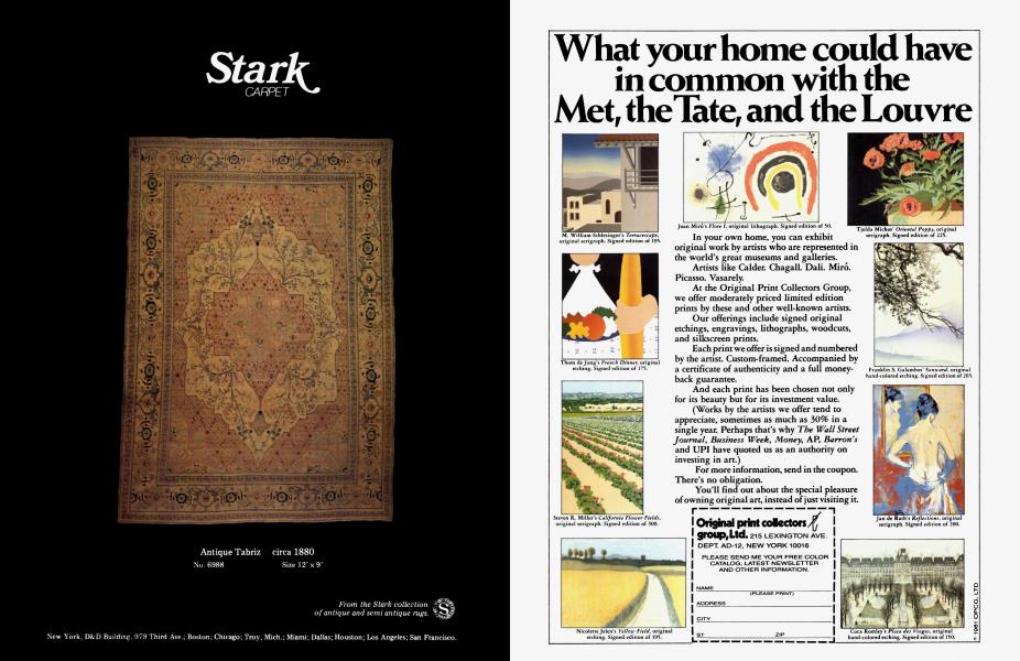 Stark CARPET | Architectural Digest | FEBRUARY 1981