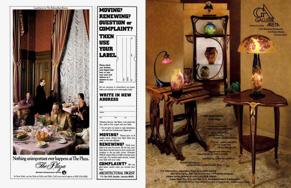 GALLERIE ARETA | Architectural Digest | FEBRUARY 1981