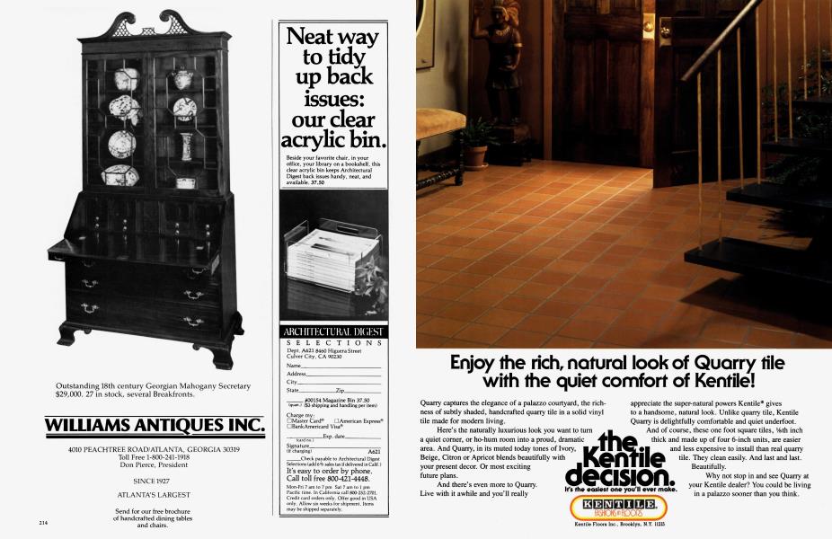 KENTILE® | Architectural Digest | APRIL 1981
