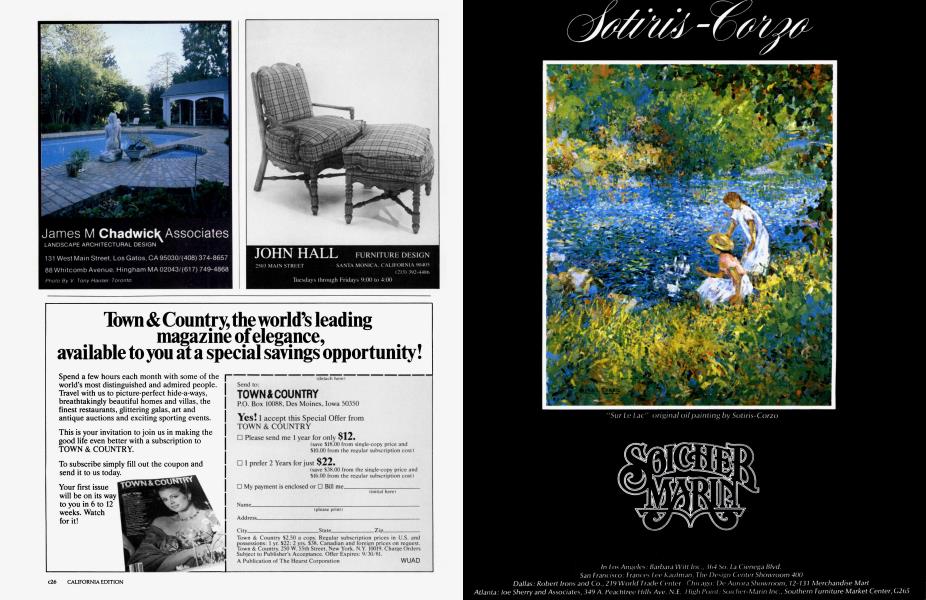 JOHN HALL | Architectural Digest | APRIL 1981