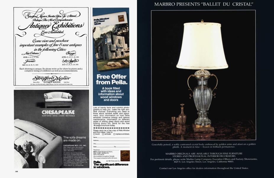 Pella. | Architectural Digest | APRIL 1981