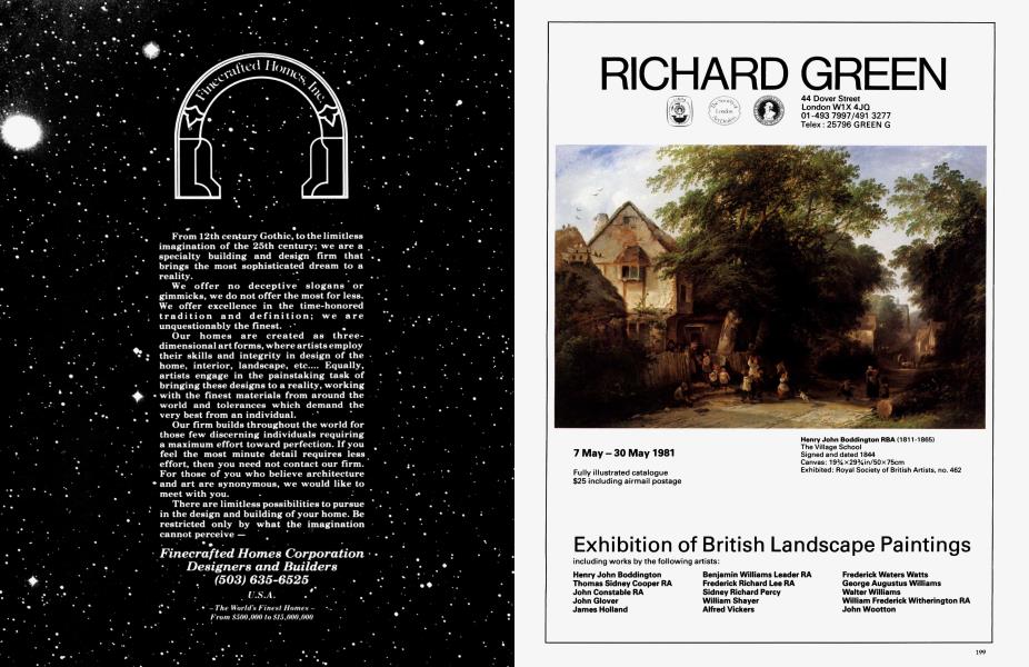 RICHARD GREEN | Architectural Digest | MAY 1981