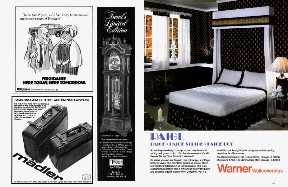 Warner Wallcoverings | Architectural Digest | MAY 1981