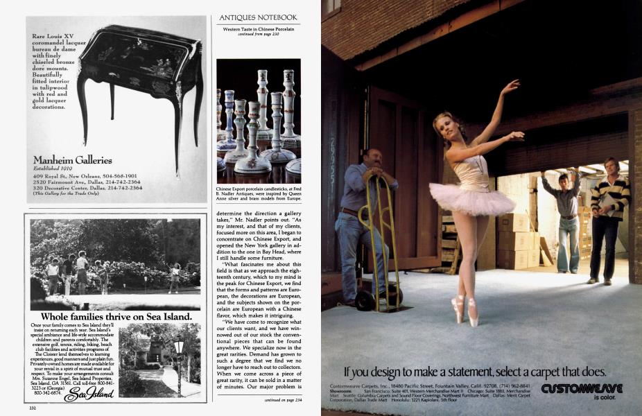 Manheim Galleries | Architectural Digest | MAY 1981