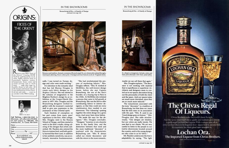 ORIGINS | Architectural Digest | MAY 1981