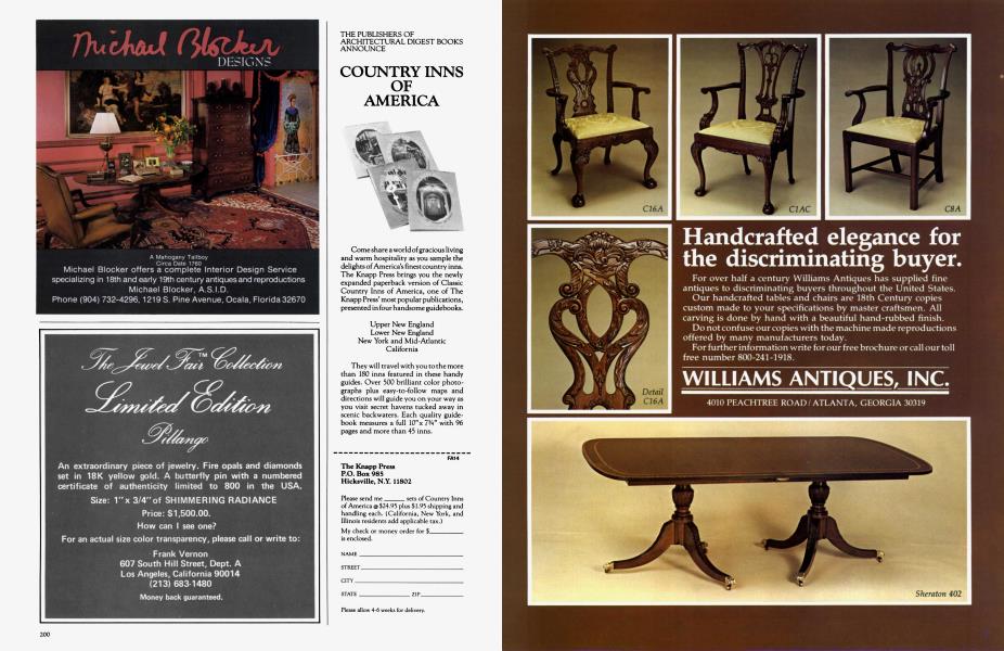 Michael Blocker DESIGNS | Architectural Digest | JUNE 1981