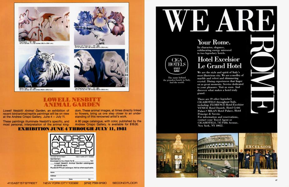 WE ARE ROME | Architectural Digest | JUNE 1981