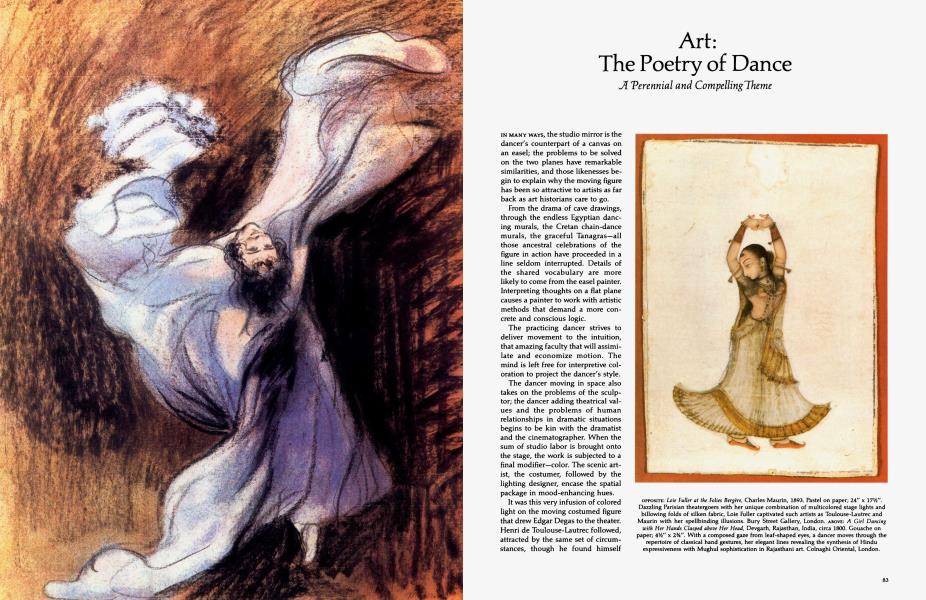 Art: The Poetry of Dance | Architectural Digest | JUNE 1981