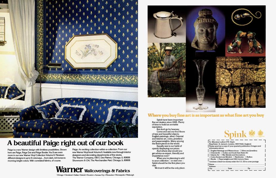 Warner Wallcoverings & Fabrics | Architectural Digest | JUNE 1981