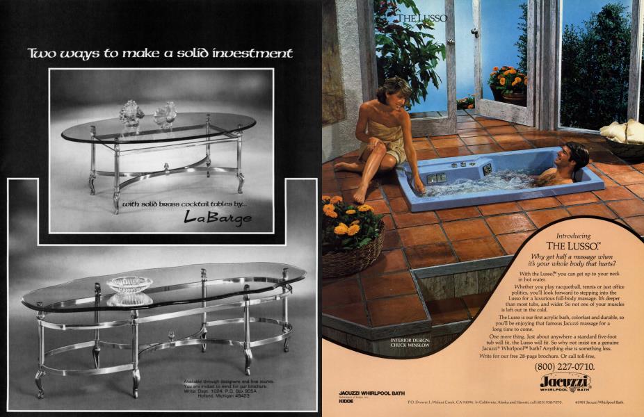 Jacuzzi Whirlpool Bath | Architectural Digest | JULY 1981