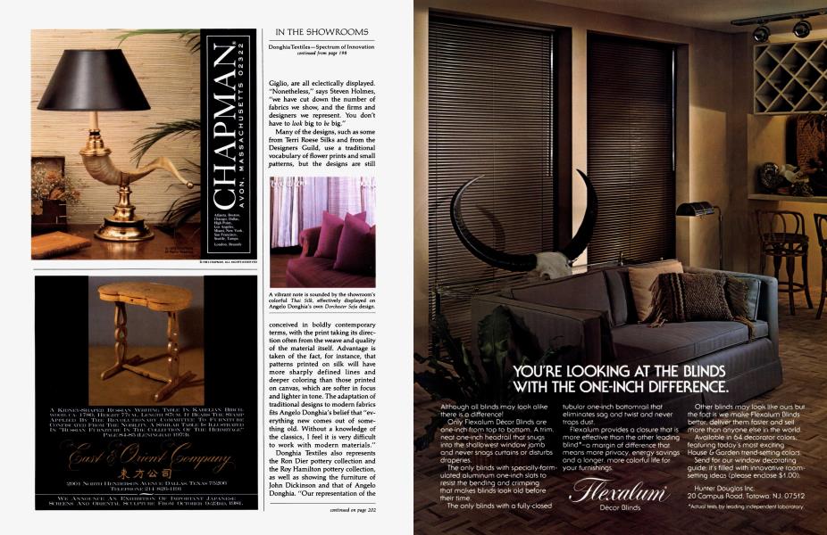 CHAPMAN® | Architectural Digest | SEPTEMBER 1981