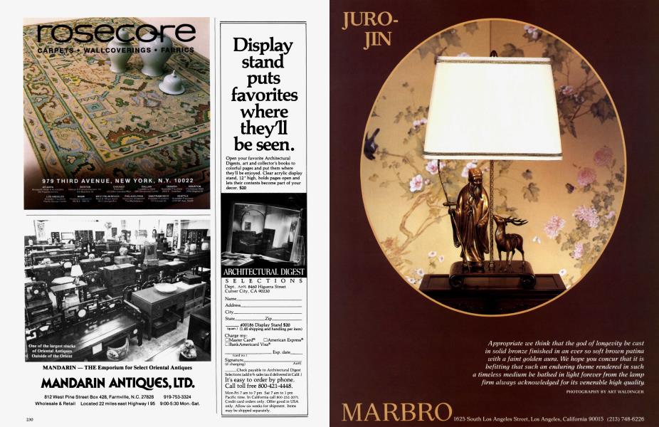 MARBRO | Architectural Digest | SEPTEMBER 1981