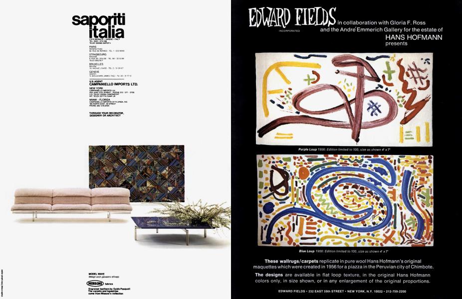 EDWARD FIELDS | Architectural Digest | SEPTEMBER 1981