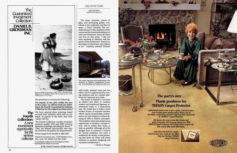 DU PONT | Architectural Digest | OCTOBER 1981