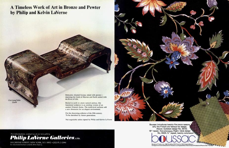 Philip LaVerne Galleries, LTD. | Architectural Digest | OCTOBER 1981