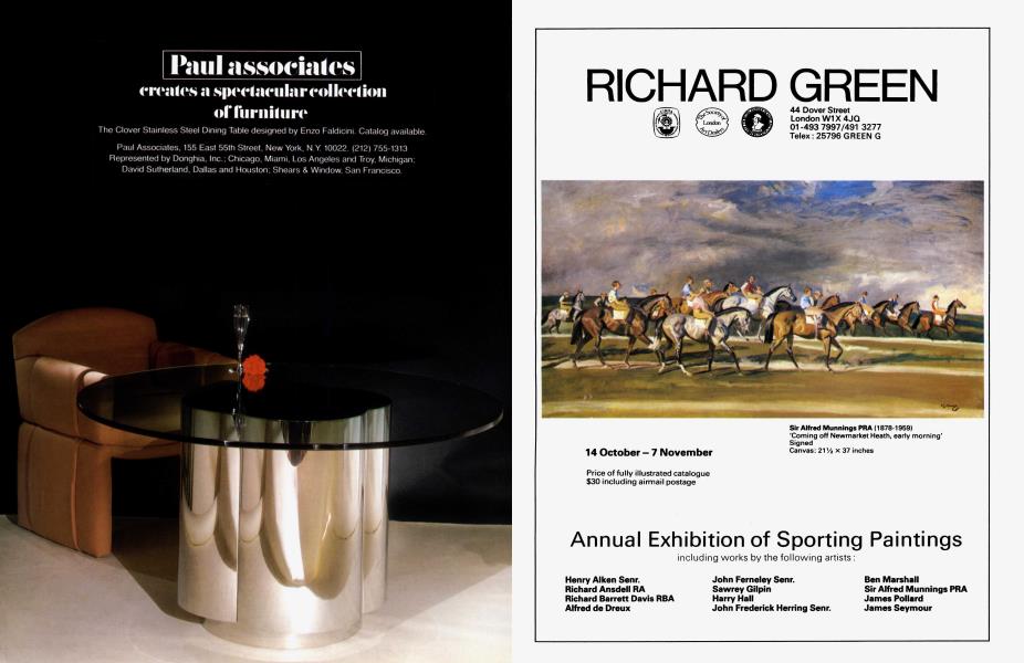 RICHARD GREEN | Architectural Digest | OCTOBER 1981