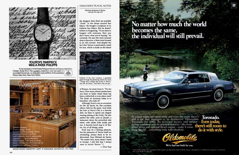 PATEK PHILIPPE | Architectural Digest | OCTOBER 1981