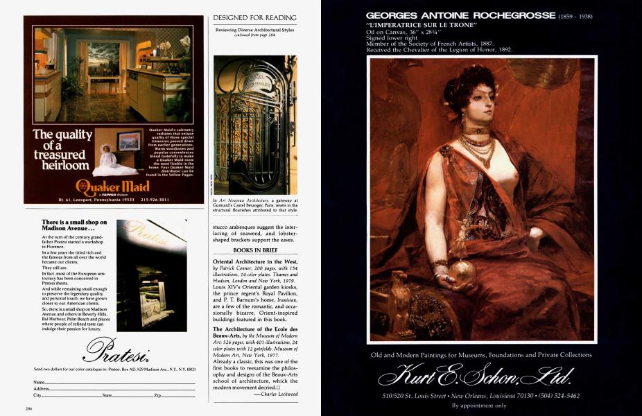 Quaker Maid | Architectural Digest | OCTOBER 1981