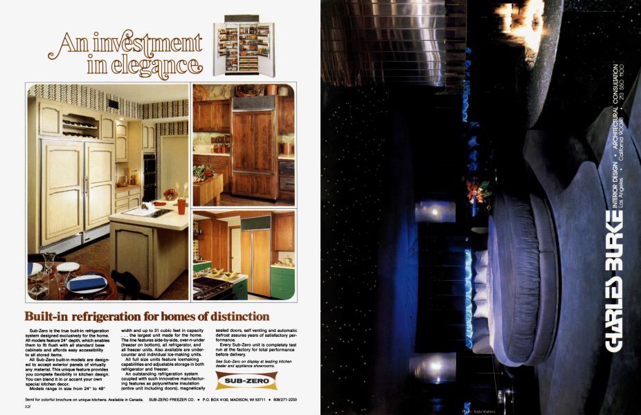 SUB-ZERO | Architectural Digest | OCTOBER 1981
