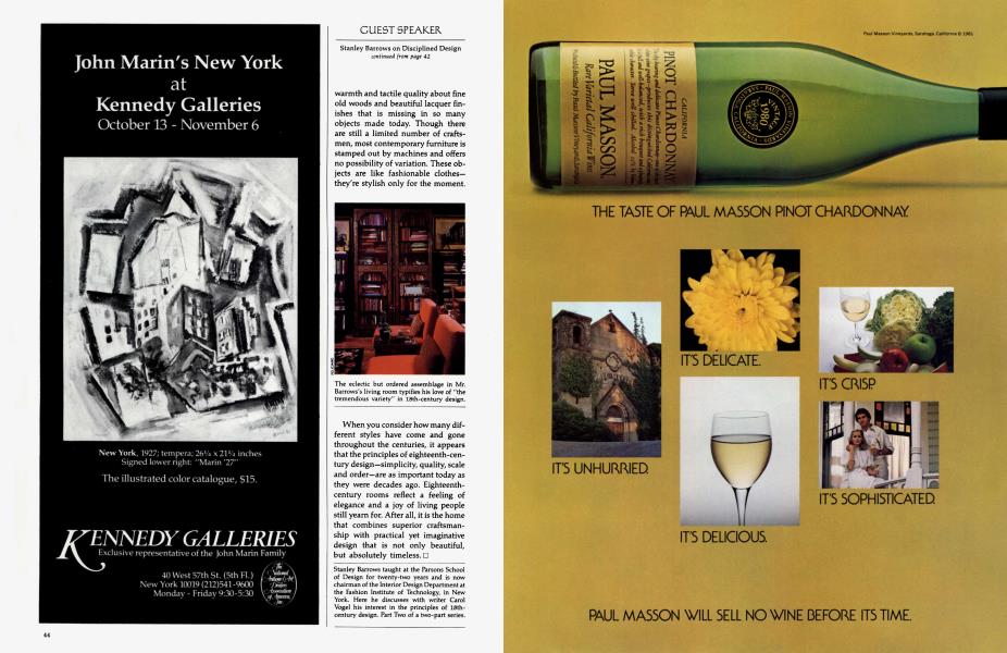 KENNEDY GALLERIES | Architectural Digest | OCTOBER 1981