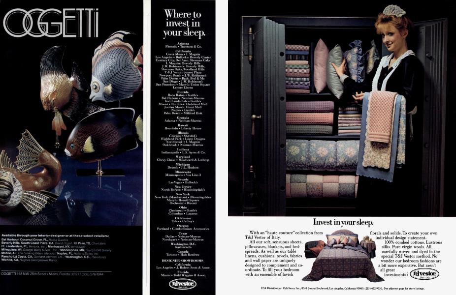 OGGETTI | Architectural Digest | OCTOBER 1981