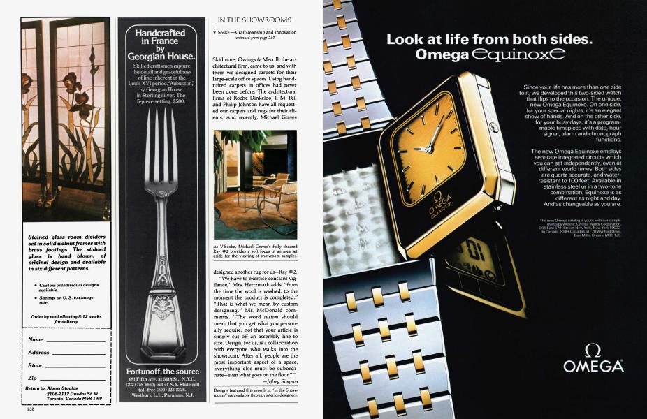 Fortunoff, the source | Architectural Digest | NOVEMBER 1981