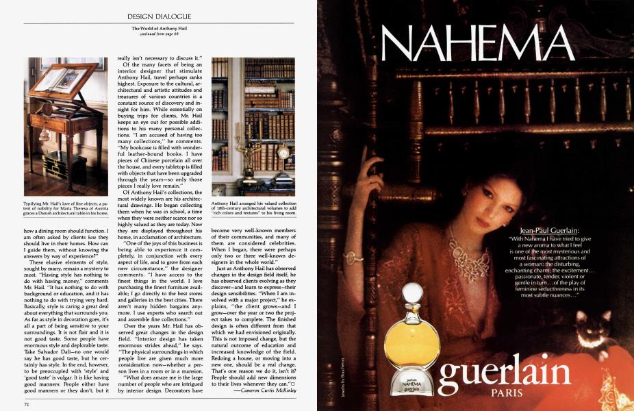 NAHEMA | Architectural Digest | NOVEMBER 1981