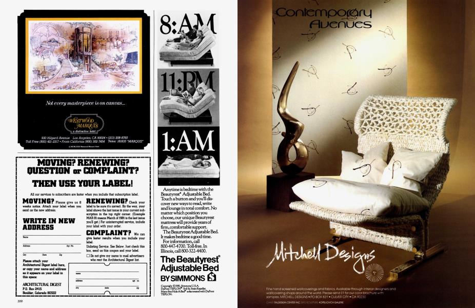 Mitchell Designs | Architectural Digest | DECEMBER 1981
