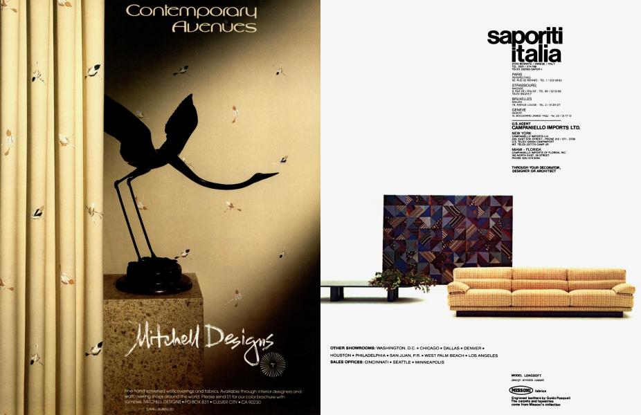 Mitchell Designs | Architectural Digest | JANUARY 1982