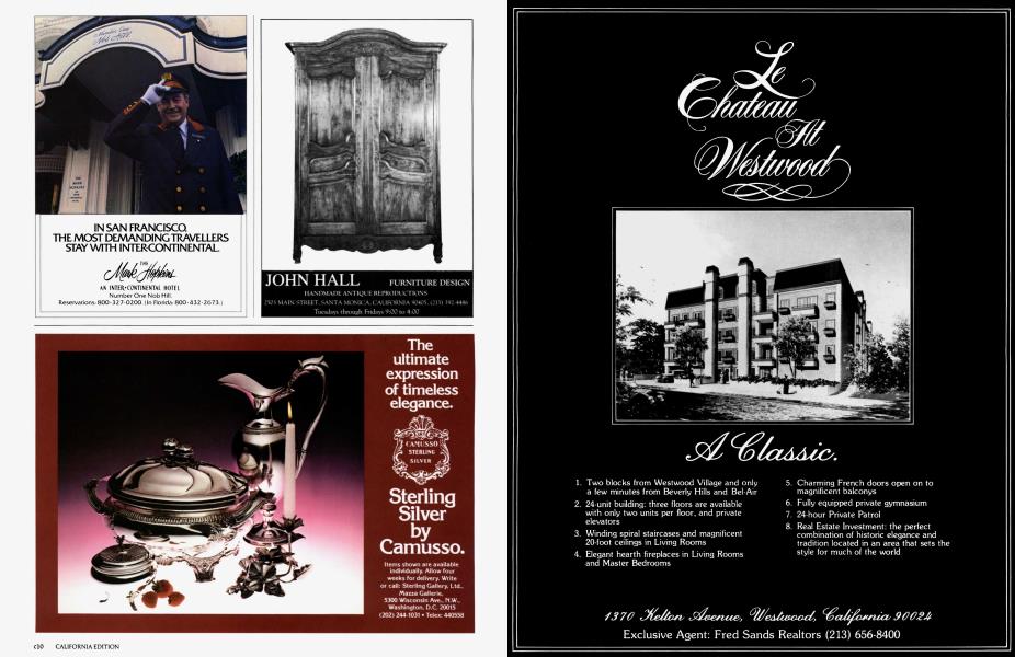 JOHN HALL | Architectural Digest | FEBRUARY 1982