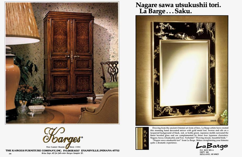 La Barge | Architectural Digest | APRIL 1982