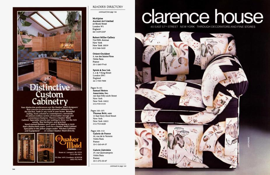 Quaker Maid | Architectural Digest | AUGUST 1982