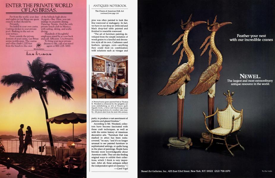 Newel. | Architectural Digest | SEPTEMBER 1982